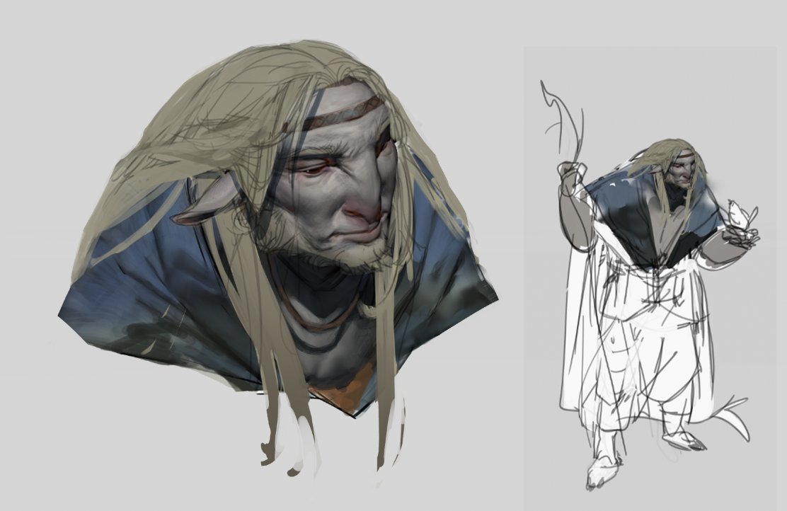 「Working on my new DnD boy, Drench Limuli」| Starscourge April のイラスト