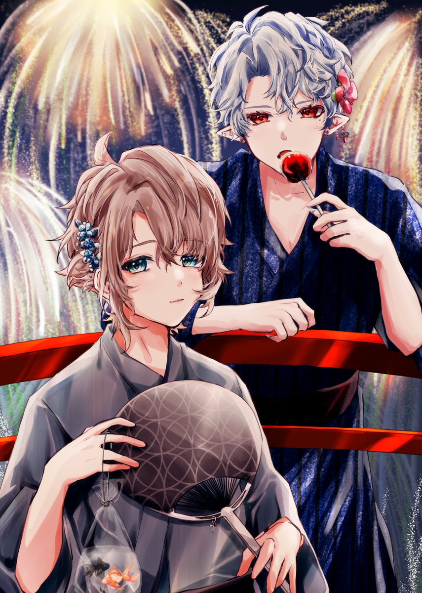 葛葉(にじさんじゲーマーズ) 「捏造#KuzuArt#かな絵#くろのあとりえ 」|宇佐野よう🐰にじそ原稿中のイラスト