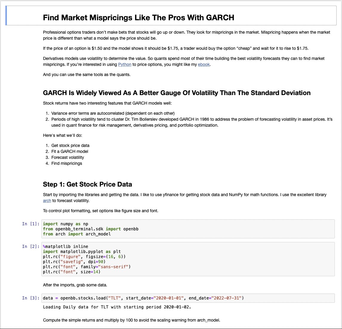Google "algorithmic trading" and get 70,000,000 results. Google "python ...