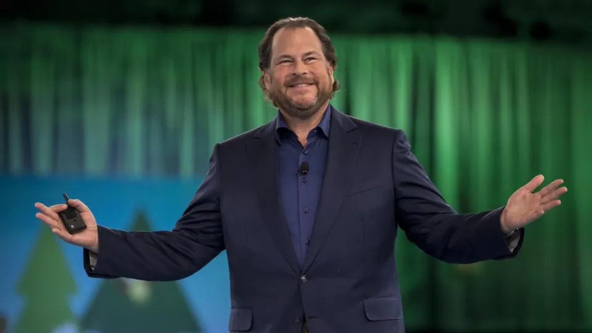 The software genius. Marc Benioff. CEO of Salesforce, and owner of ...