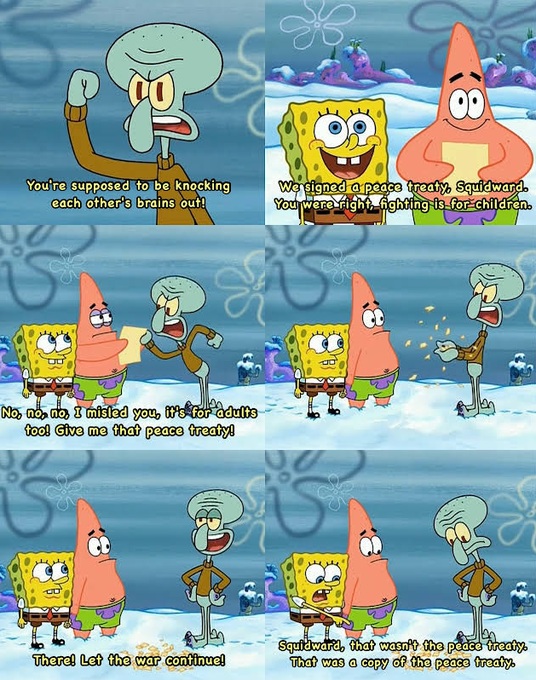 Spongebod Peace Treaty Meme Spongebob Salute Meme Generator Imgflip