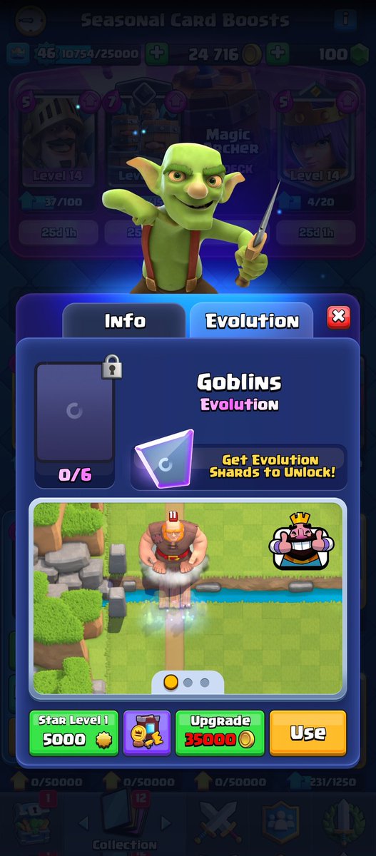Idea for Goblins Evolution (level 11) HP: +25% (253) DMG: +64% (197 ...
