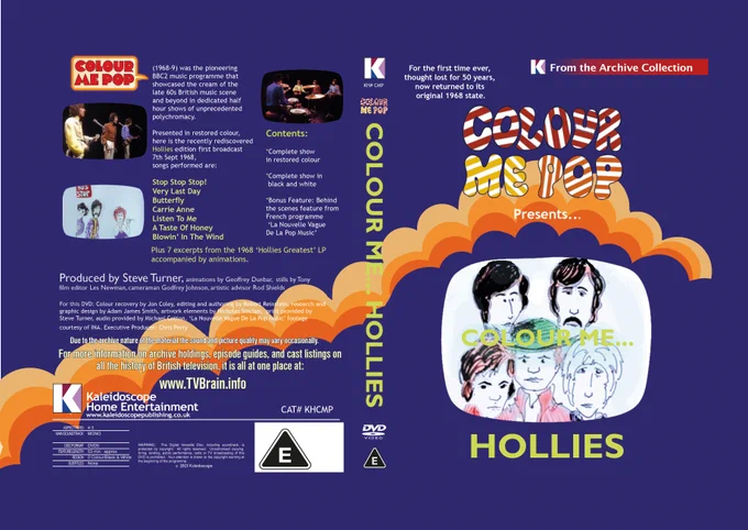 Hollies Colour Me Pop TV special coming to DVD in October | Steve ...