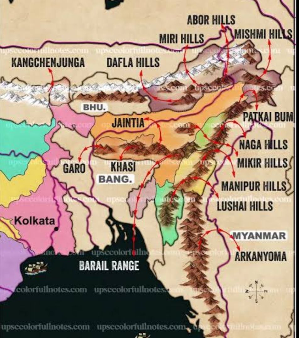 Naga India Map