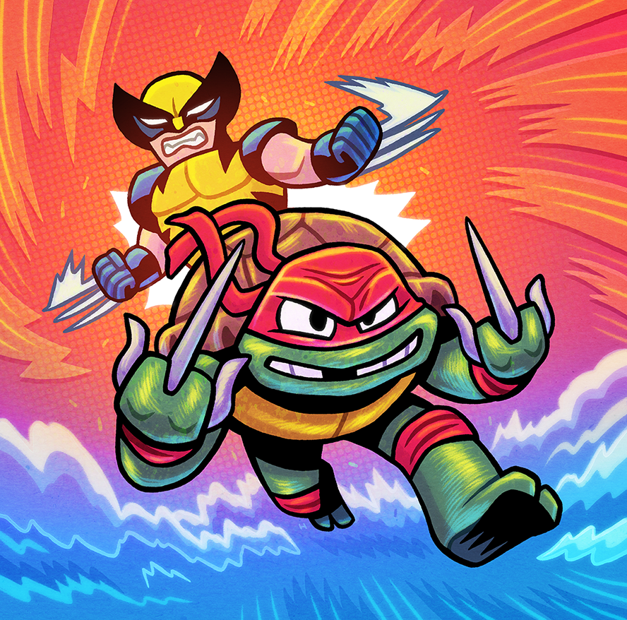 「Mutant Mayhem 」|Dan Hippのイラスト