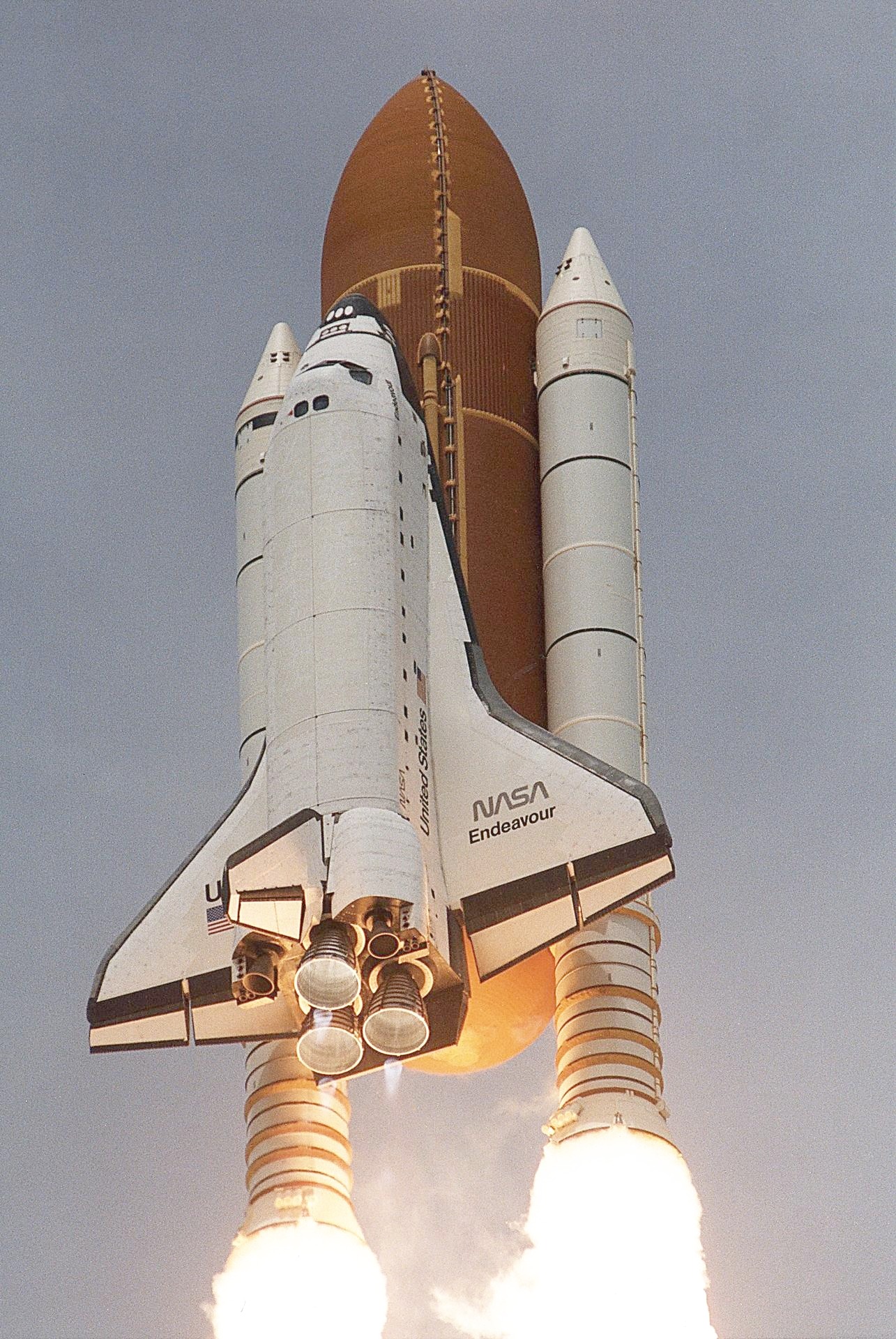 Space Shuttle Take Off Close Up