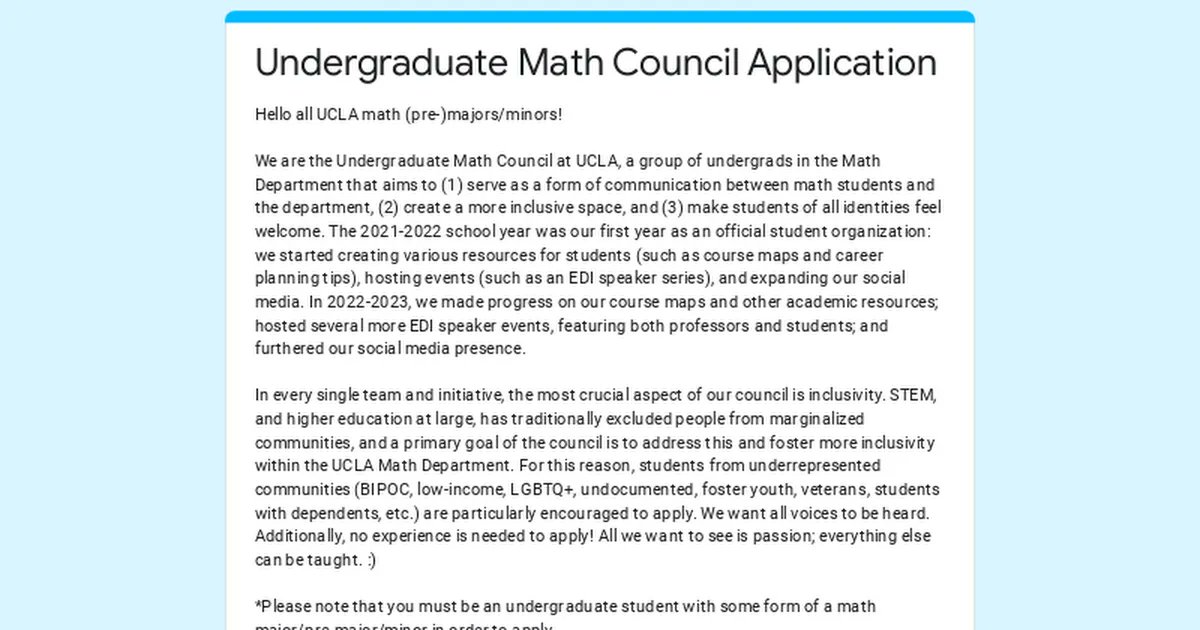 Ucla Math Circle