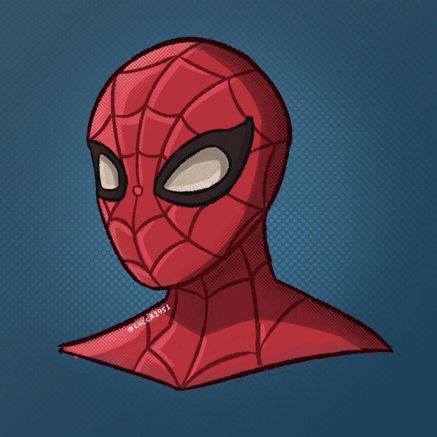Spiderman Face Drawings Spider Man (New Red And Blue Suit) Sixth Scale