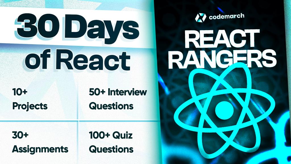 Learn React in 30 Days. Complete Structure: - Mohammed Junaid | Rattibha