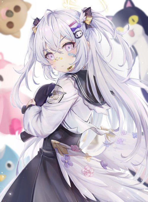 「azusa (blue archive) looking at viewer」Fan Art(Latest)