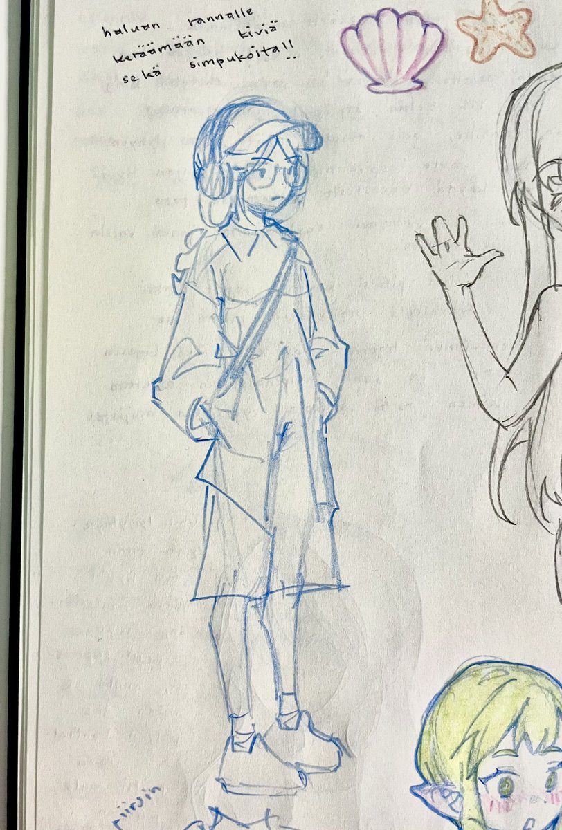 「stuff abt her with a random page from my journal lol - she's」Milkaの漫画