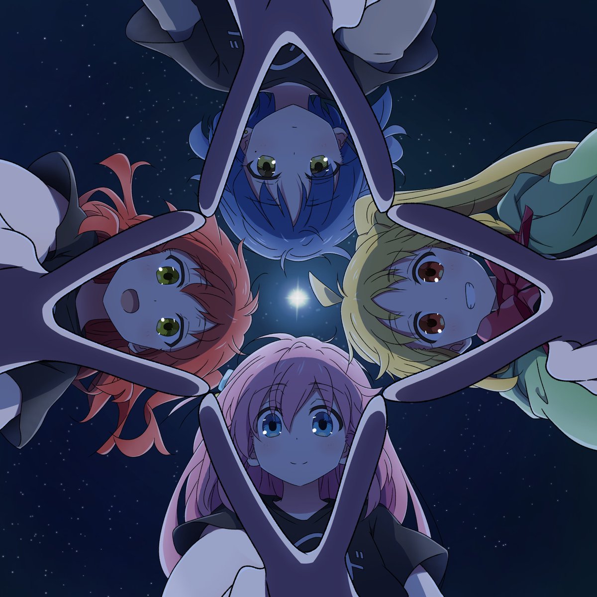 後藤ひとり 伊地知虹夏 「結束バンド恒星うおおおおお再掲 」まよのイラスト