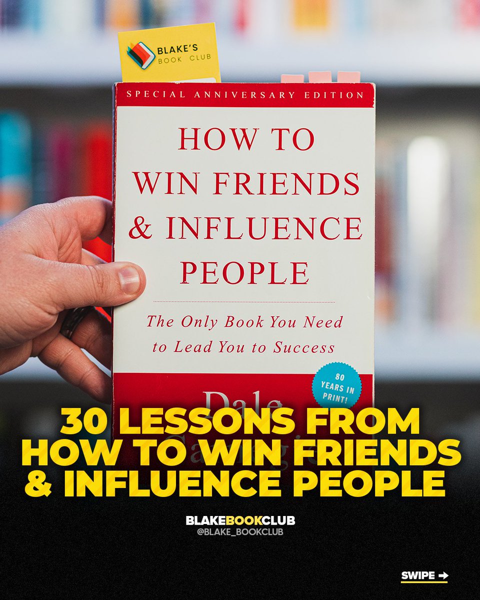 30 Lessons from How To Win Friends & Influence People - Thread from ...