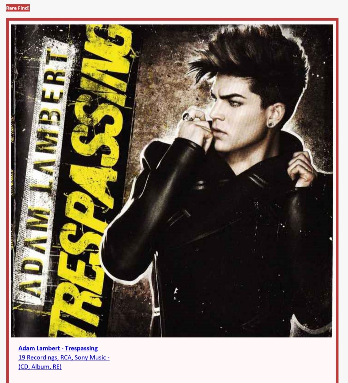 Trespassing Album