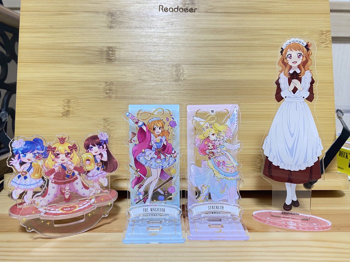 アイカツ「アイカツタロットのアクリルジオラマ大空あかり虹野ゆめを用意することができました芸」|うっけ🕊コミティア5/5 C01bのイラスト