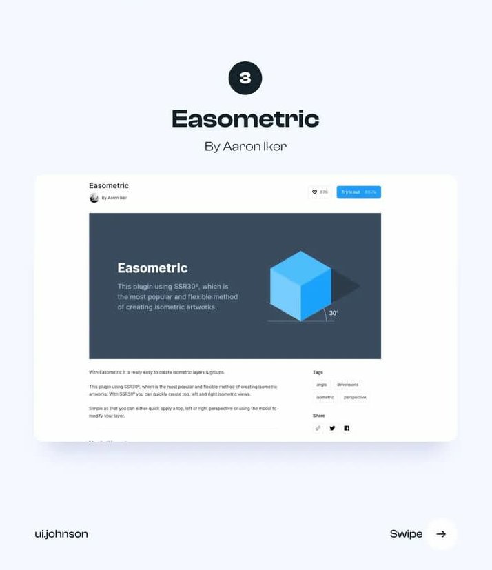 If you are a UI/UX Designer and looking 👀 for isometric plugins in ...
