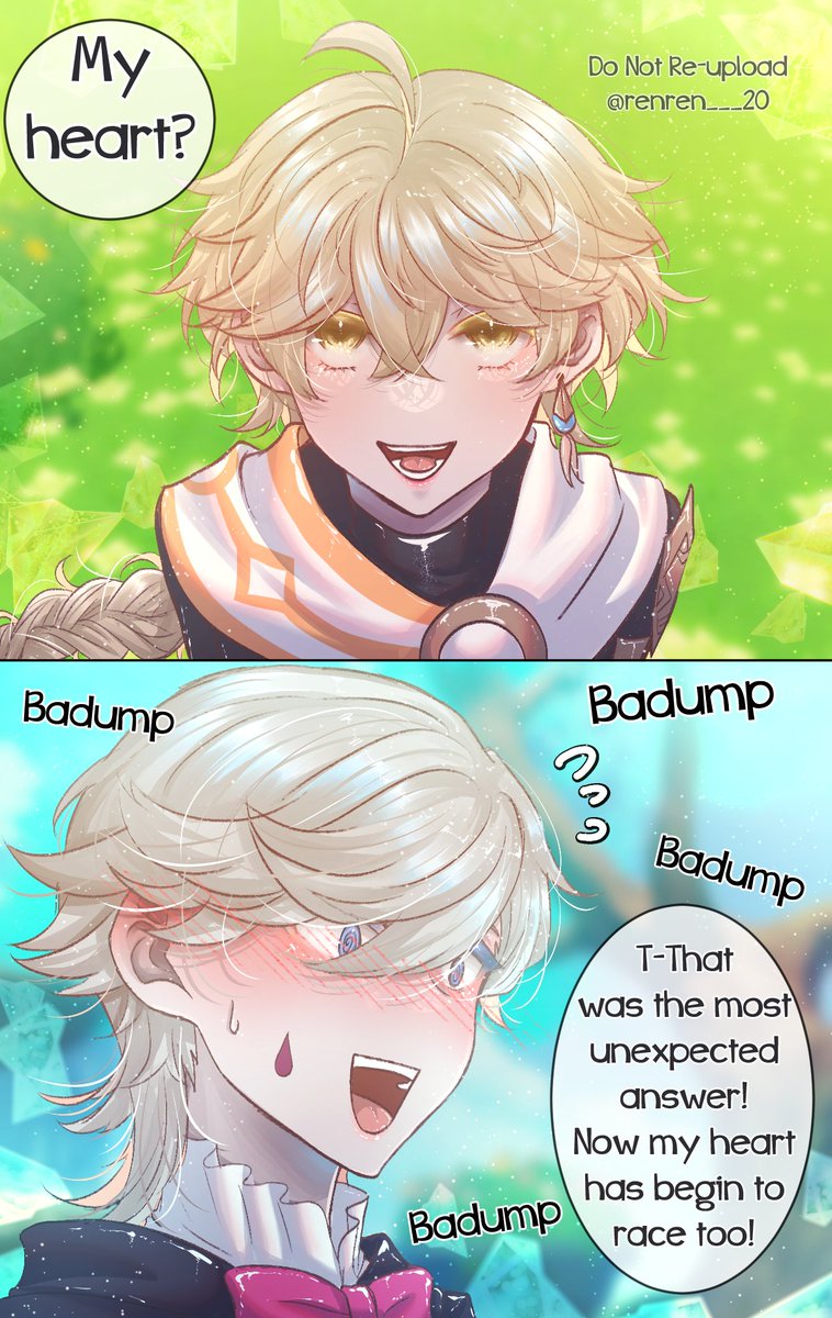 「When they fight, this always happen... Wanderer x Aether #」れんれん🌤️の漫画