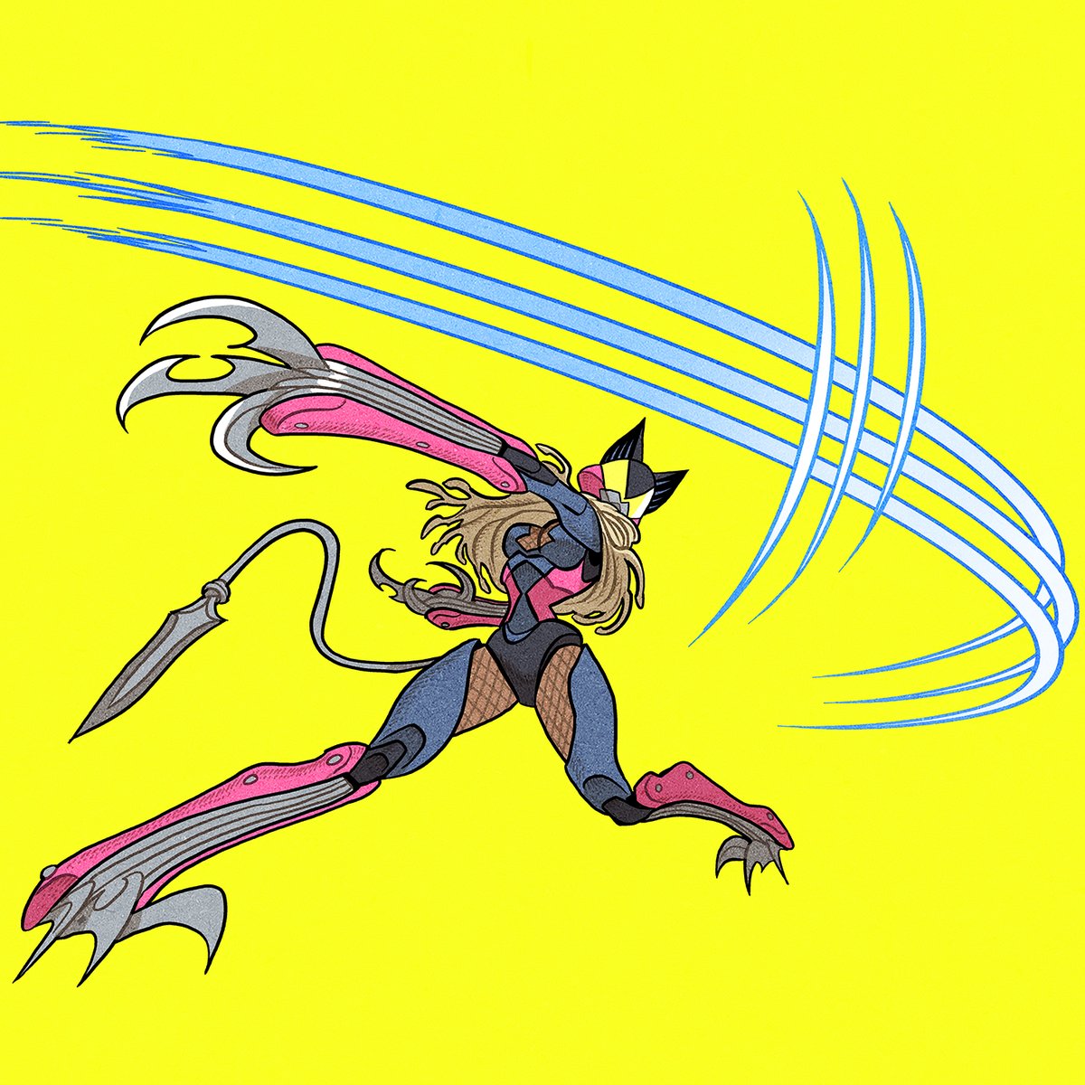 「Swiss Army Cat special moves.」|Afu Chanのイラスト