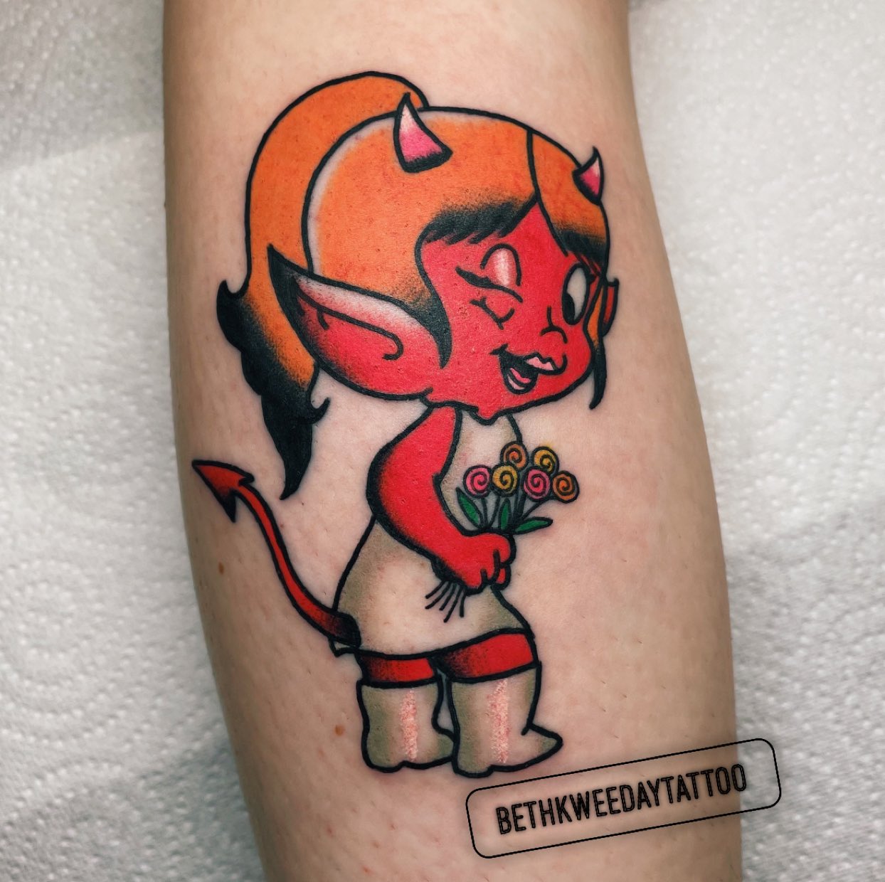 Hot Stuff Lil Devil Tattoo 3 Lil Devil Buddies Done By Tiffany At