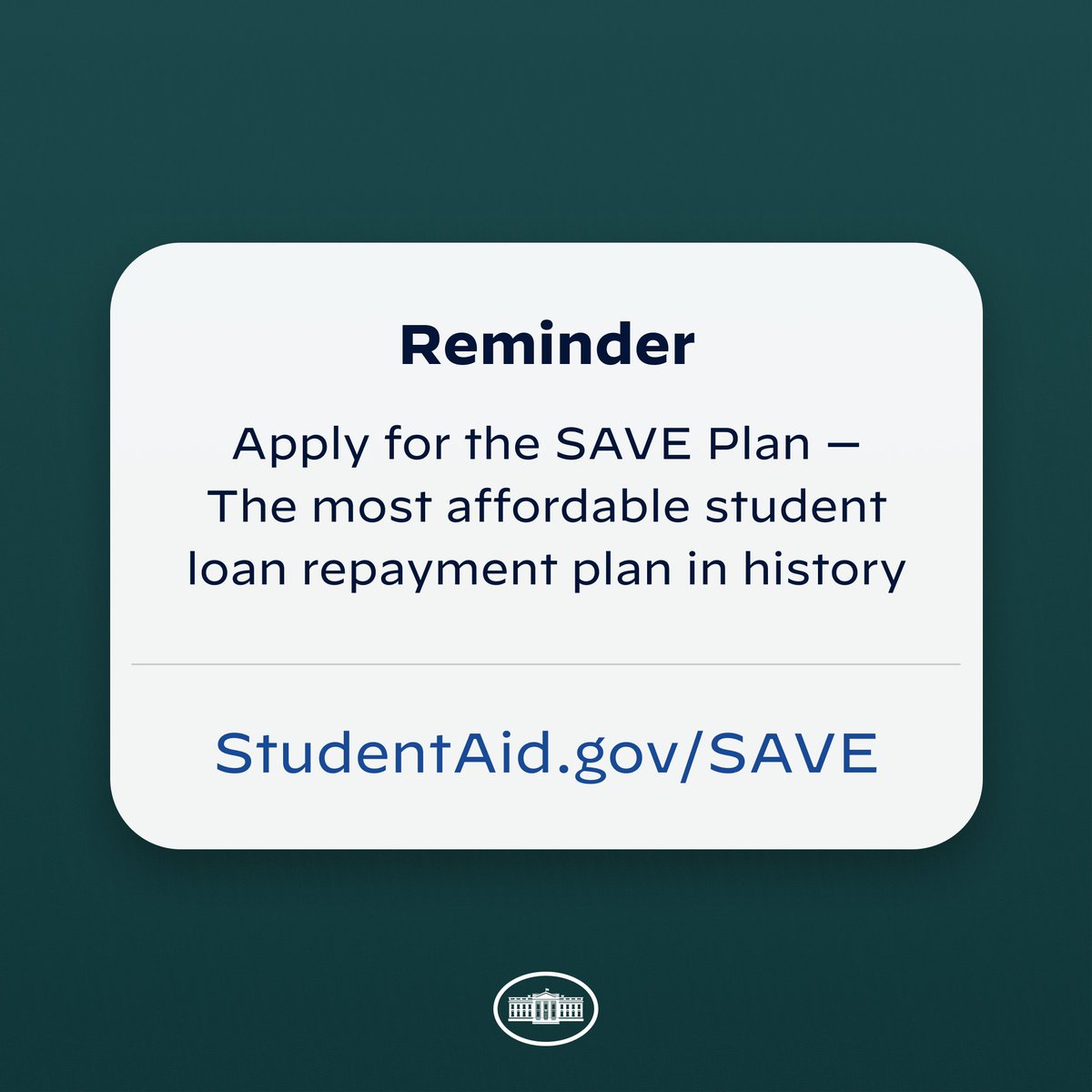 Under the Biden-Harris Administration’s SAVE plan, the typical borrower ...