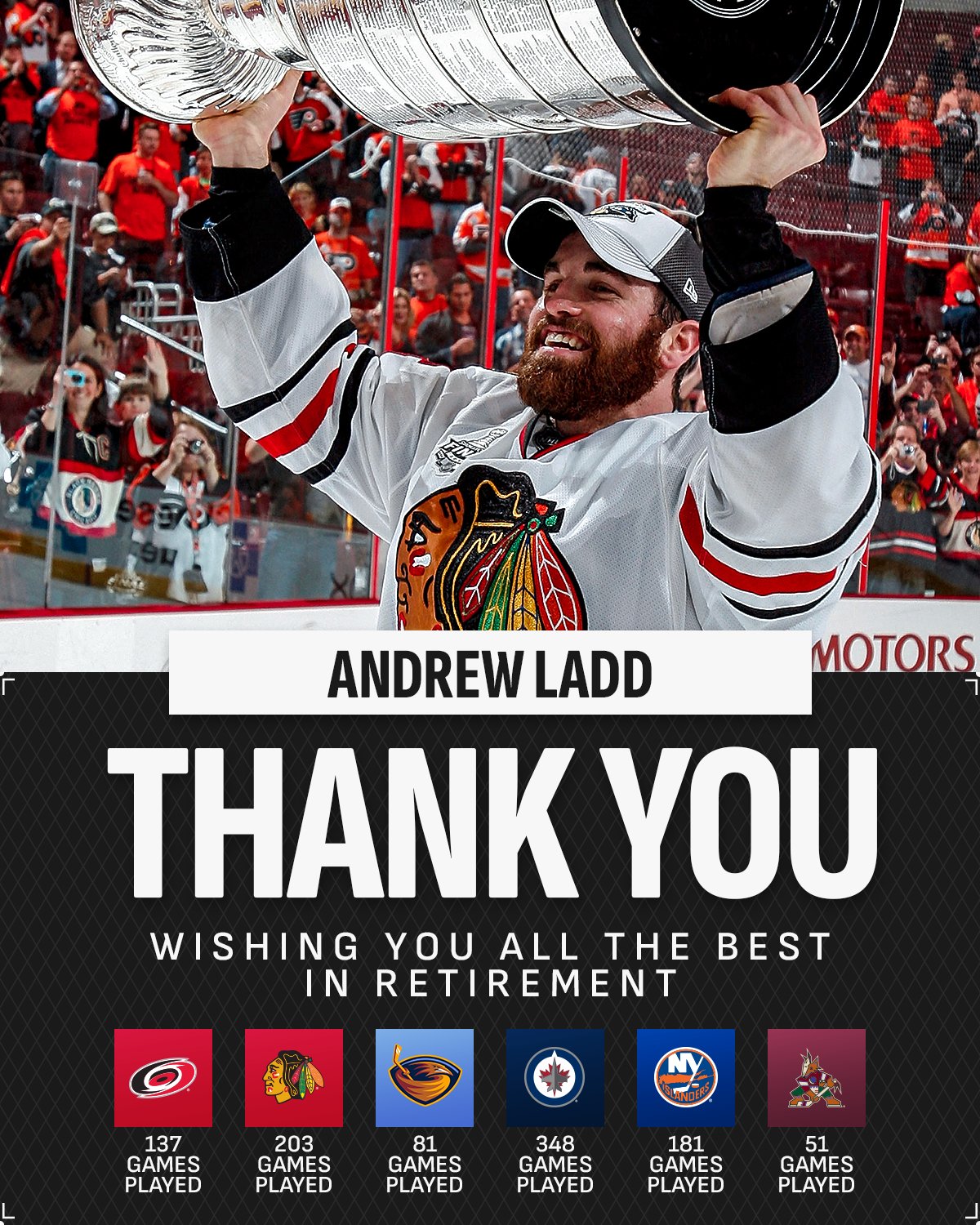 Andrew Ladd Stanley Cup