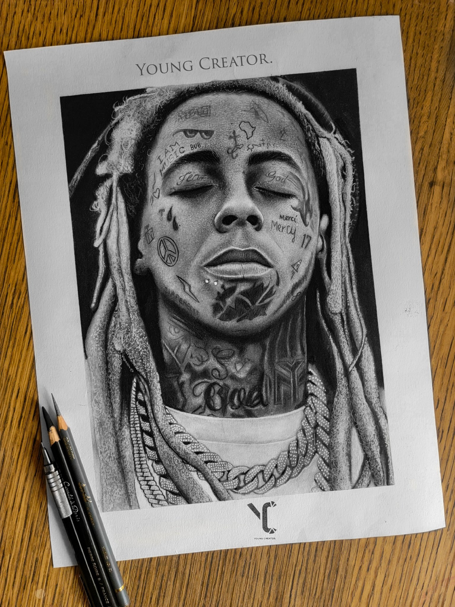 Comment Dessiner Lil Wayne Avec Un Crayon Vaguessurbitume