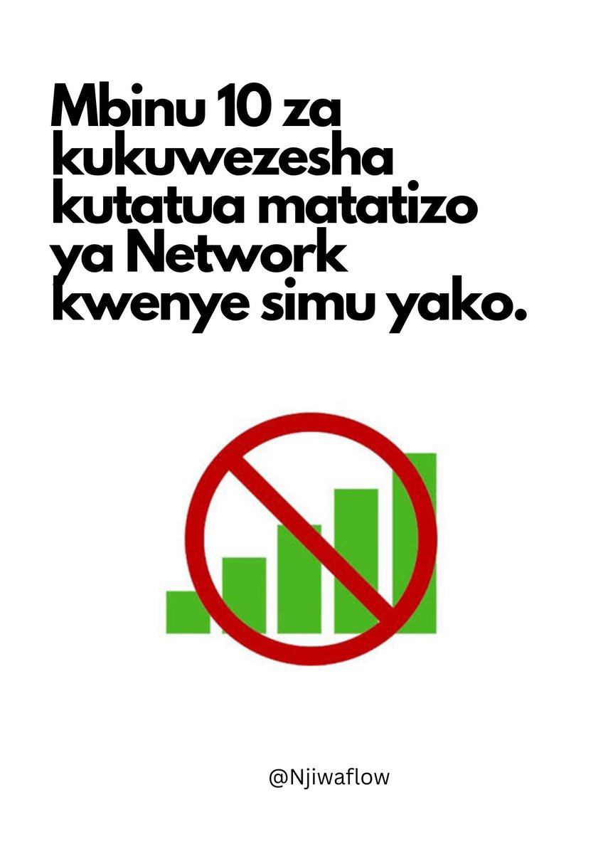 💨 Je, unapata matatizo ya network kwenye simu yako? Au ushawahi pata ...