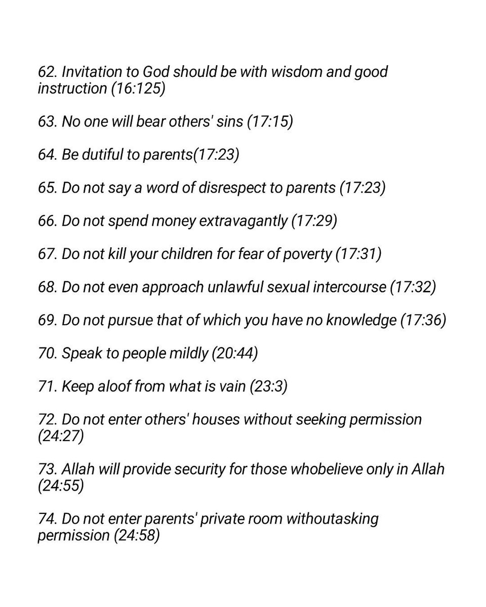 100 Pieces of Advice From The Qur'an... THREAD - Thread from Idris ...
