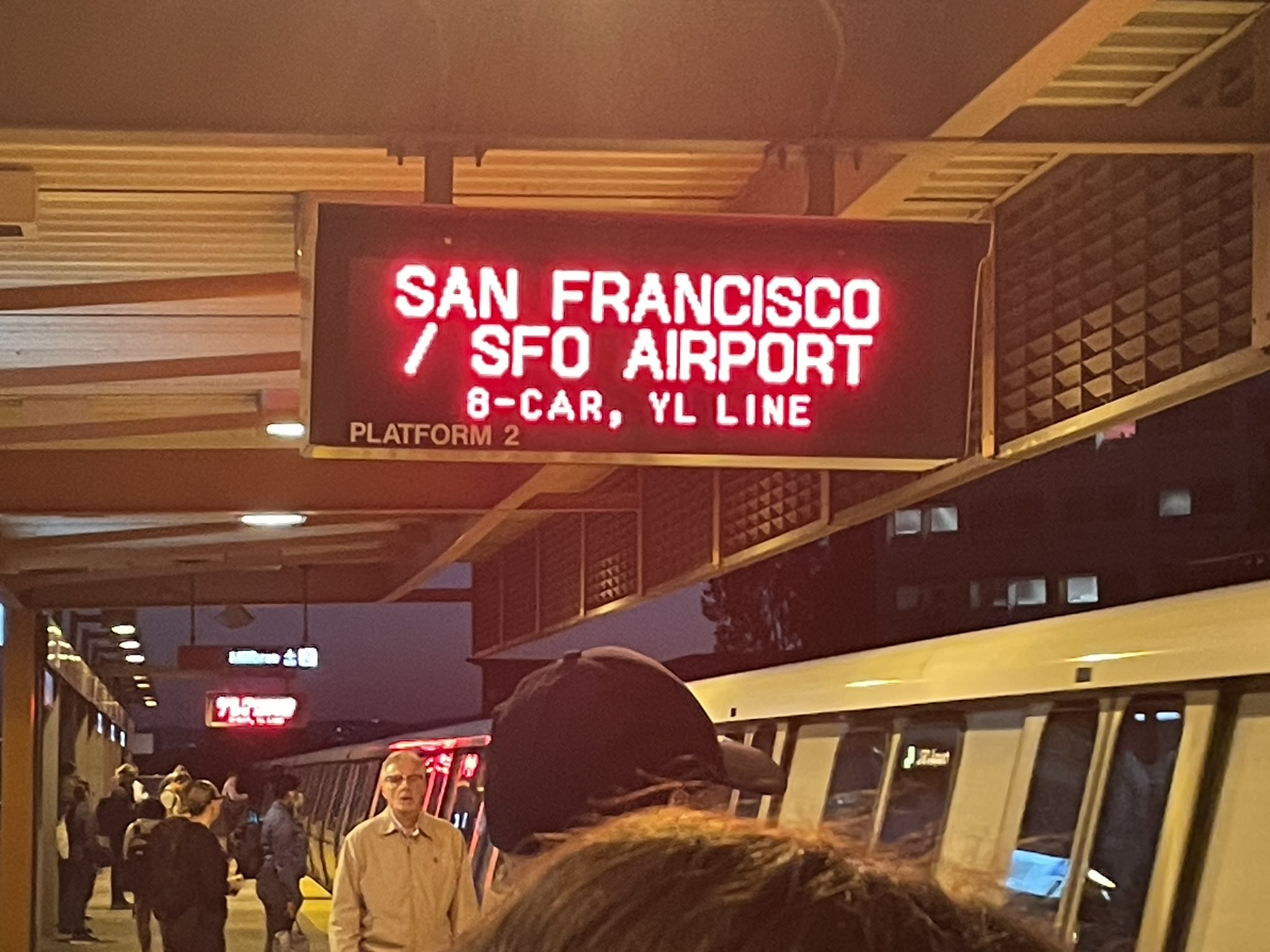 Train Platform Sign