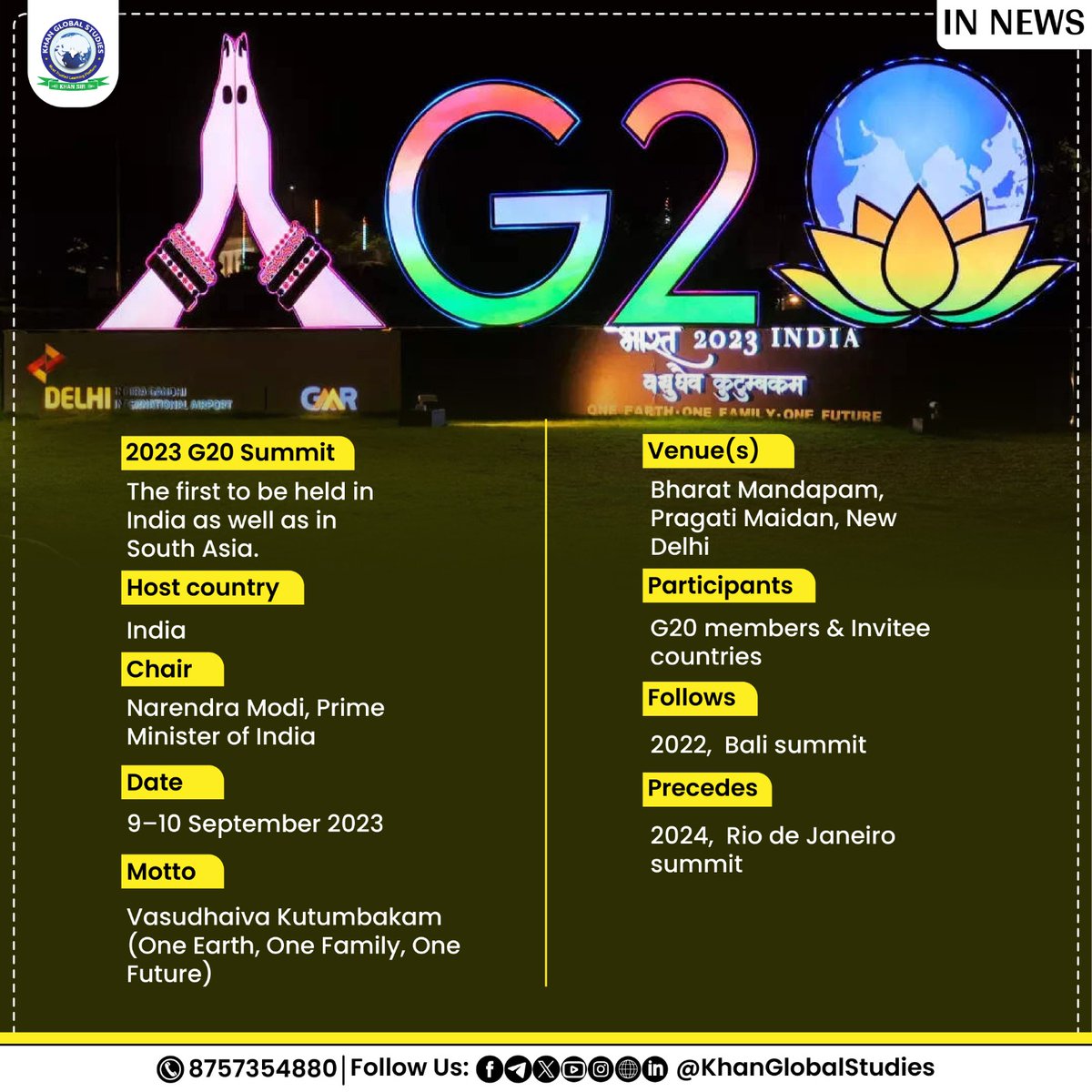The G20 Summit 2023 - New Delhi Declaration: Significance for India and ...