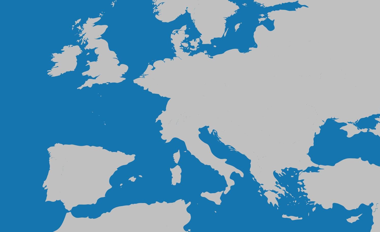 Blank Map Of Europe No Borders