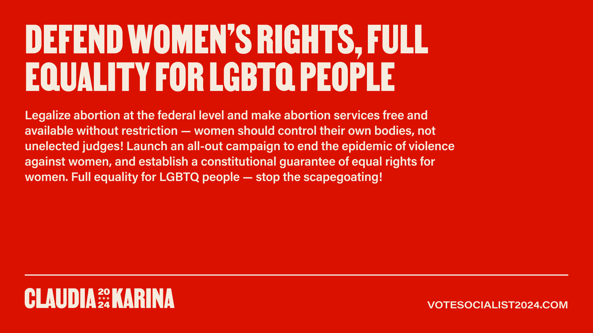 Stop Gender Discrimination Slogans