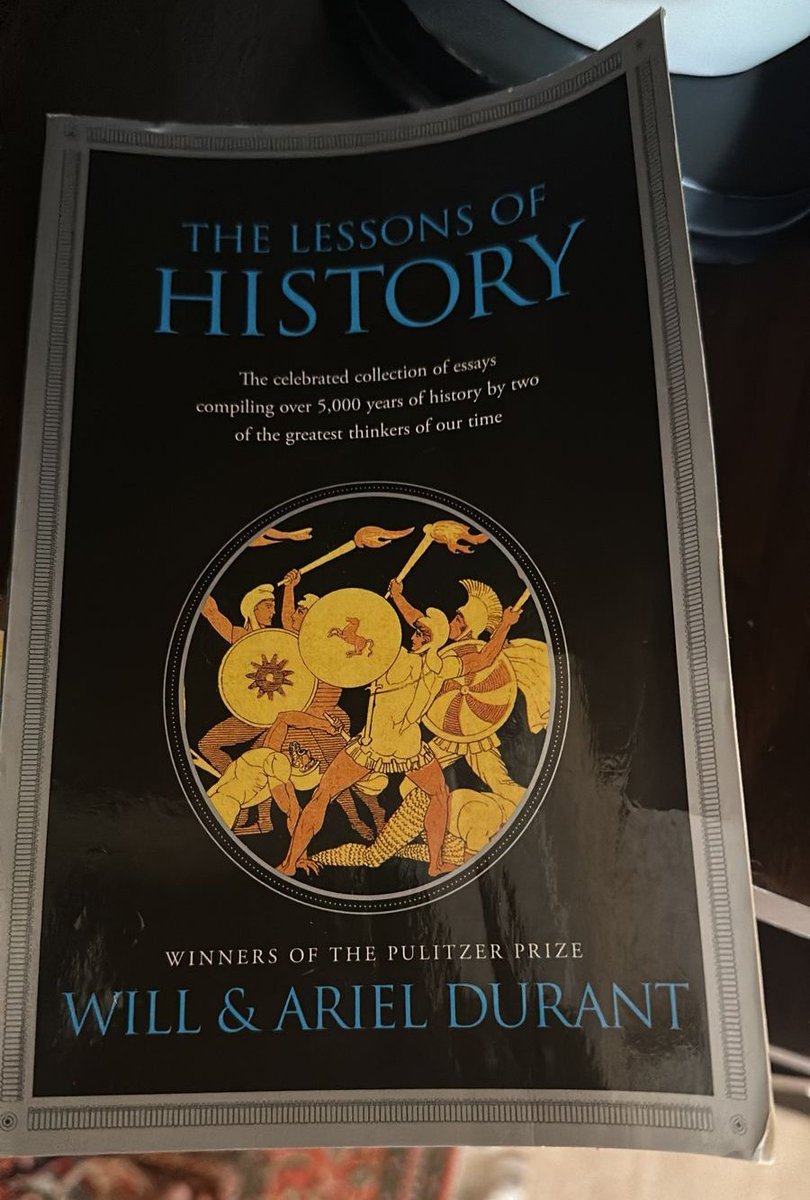 Finished 4 half-read books 📕1 - 'Lessons of History' Interesting ...
