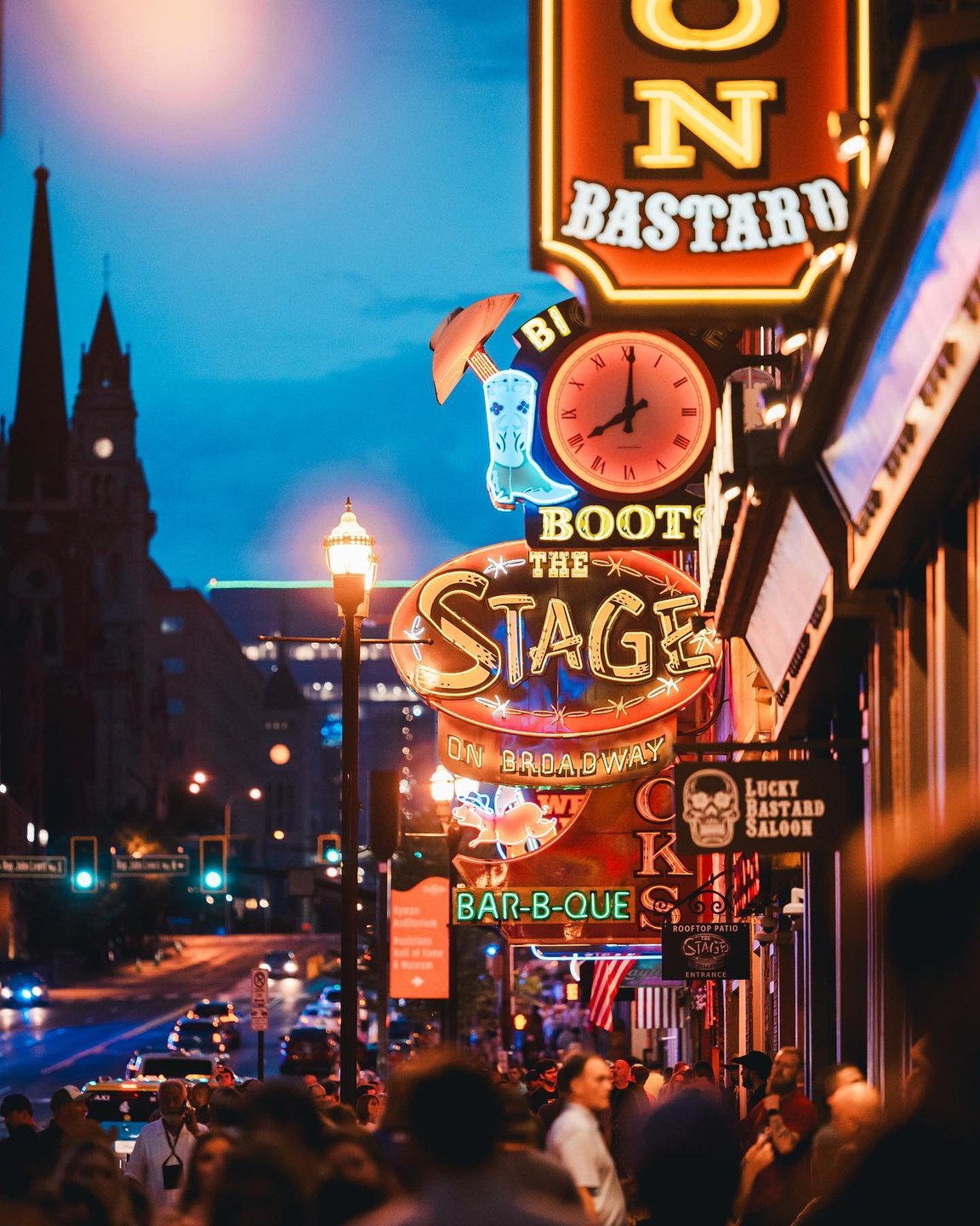 Broadway Signs At Night