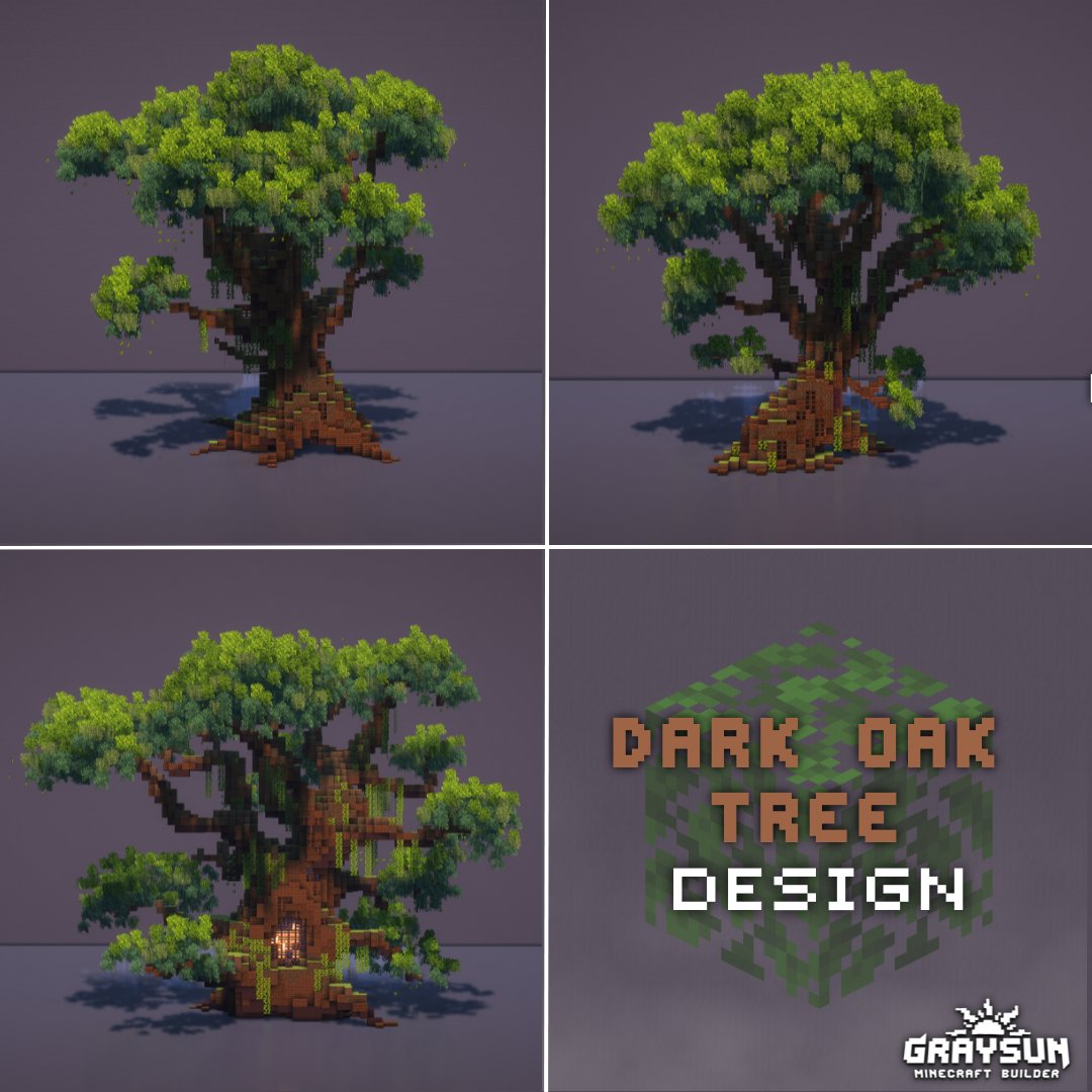 Dark Oak Tree Minecraft