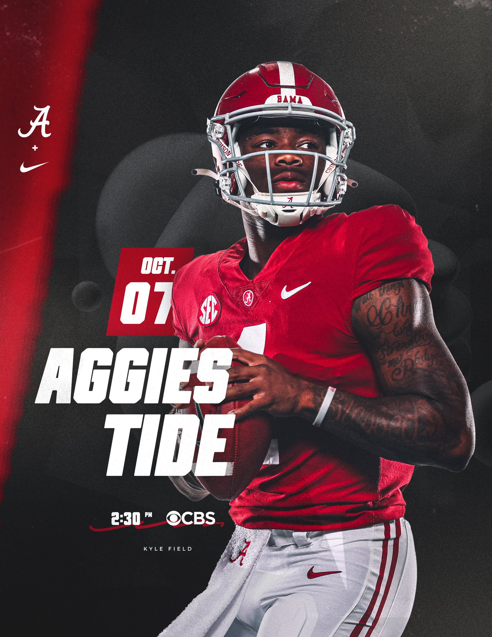 Alabama Crimson Tide Football Graphic