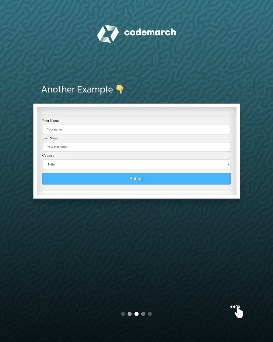 CSS Forms: - المسلسل من codemarch @codemarch - رتبها