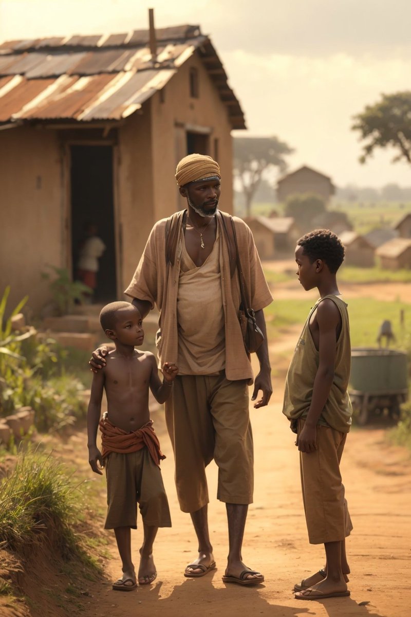 Siku moja two young boys walimfata baba yao. kumuomba ruhusa kwenda ...