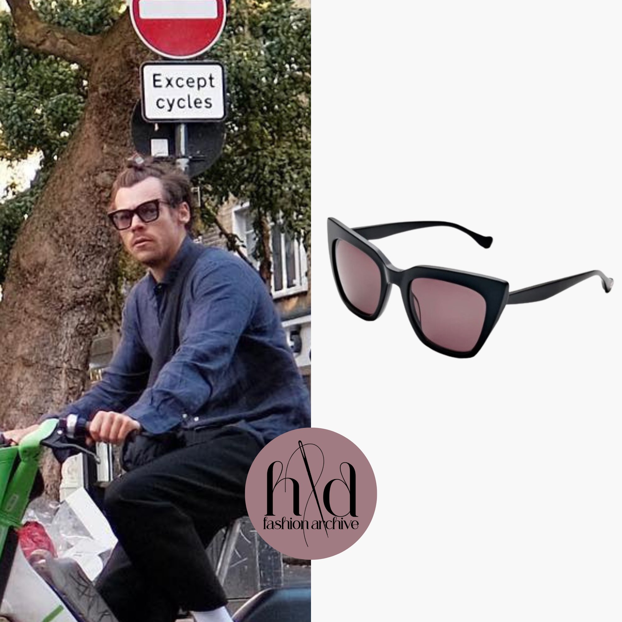 Harry Styles Sunglasses Harry Styles X Gucci HA HA HA Square