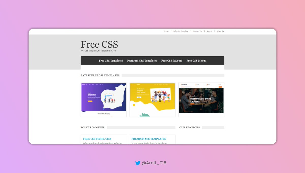 BEST HTML & CSS Template Providers For Developers! 🆓 Open this ↓ ...