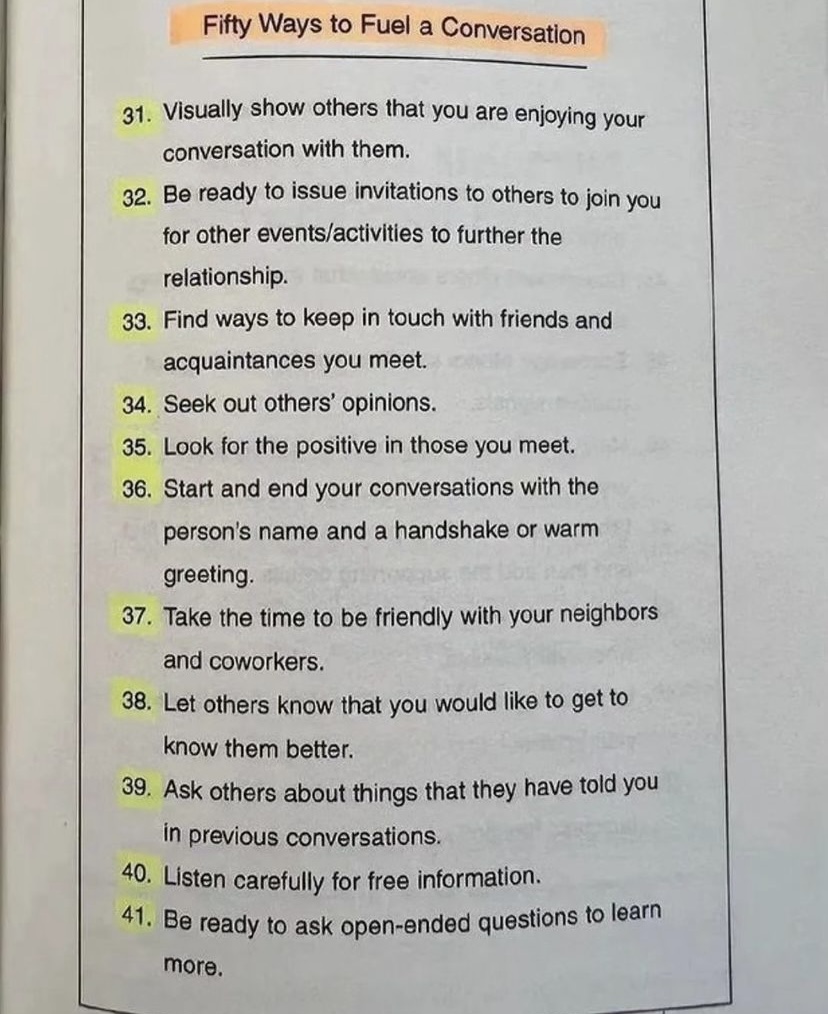 50 Ways to START a conversation… //THREAD// - Thread from ...