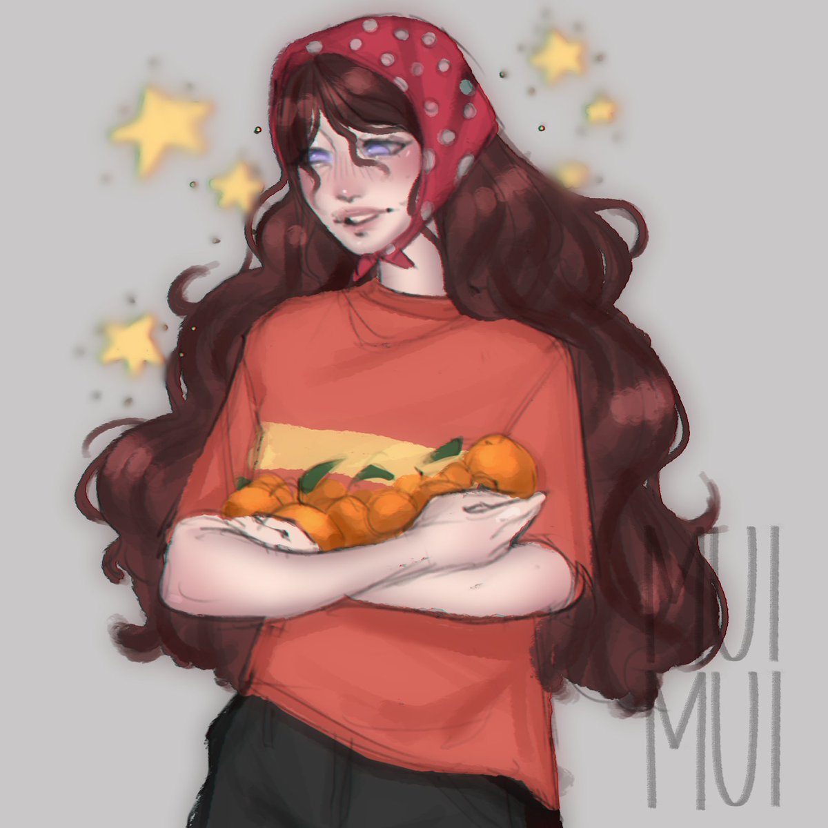 qrt with your brown/warm/orange art 」|mui🐹☁️🌙☆comms open | VTuberのイラスト