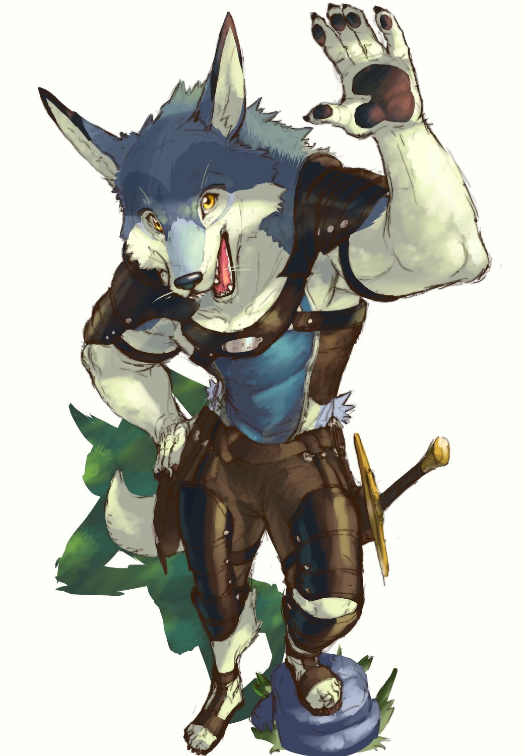 Wolf Anthro Warrior Wolf Warrior Image Digital Download HD Image