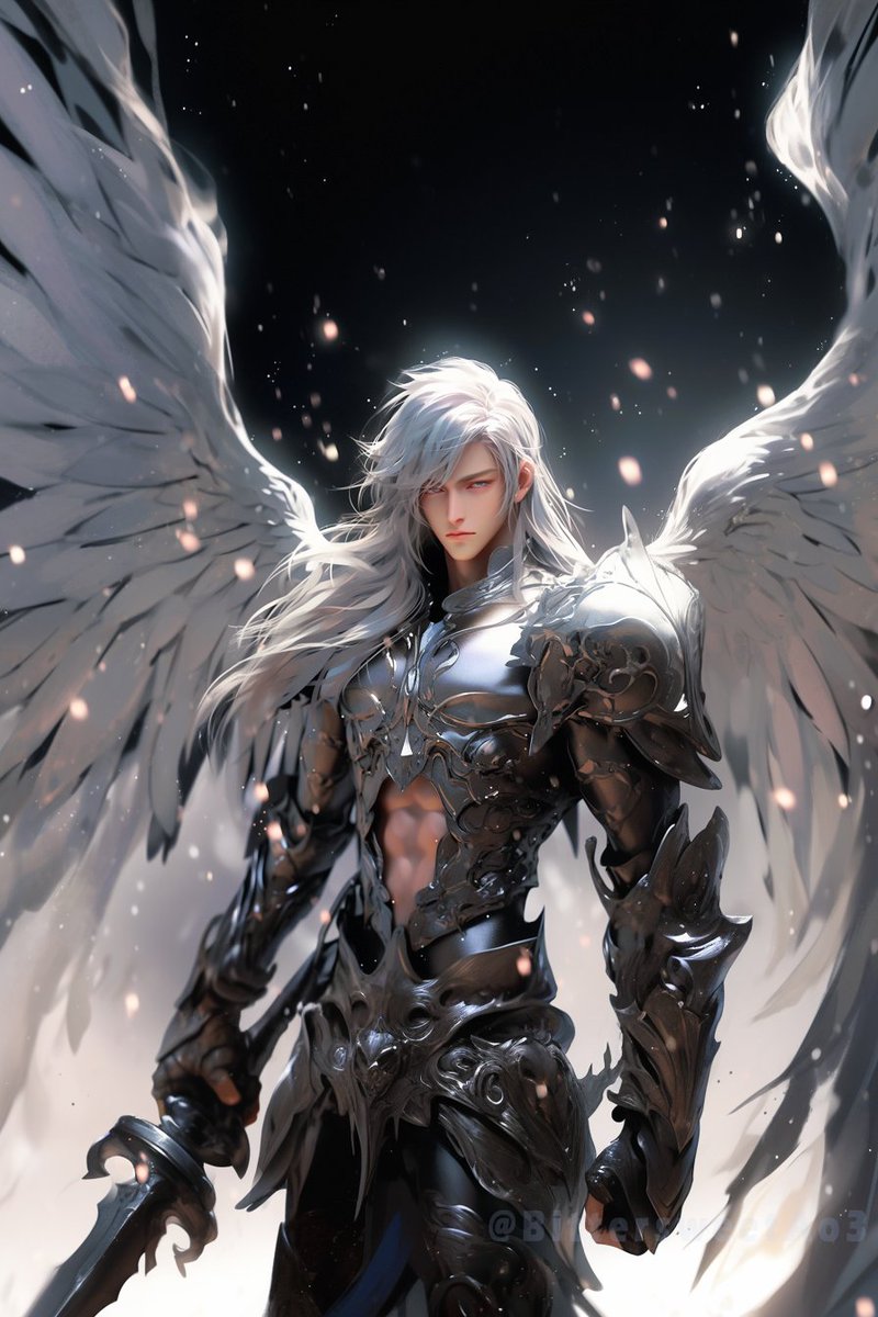 Male Angel Warrior Anime