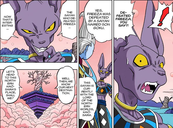 Beerus Learns About Frieza's Defeat .. | Dragon Ball Manga Panels さんの ...