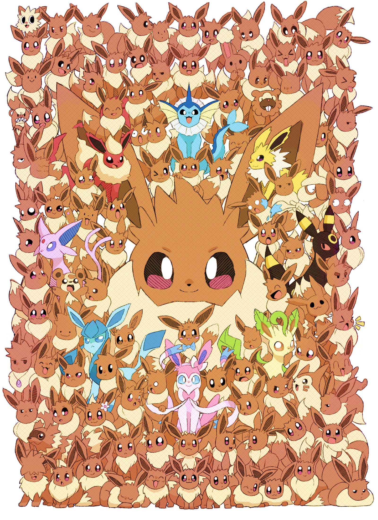 Eevee Couple Eevee New Family | Pokemon Characters, Pokemon Funny,