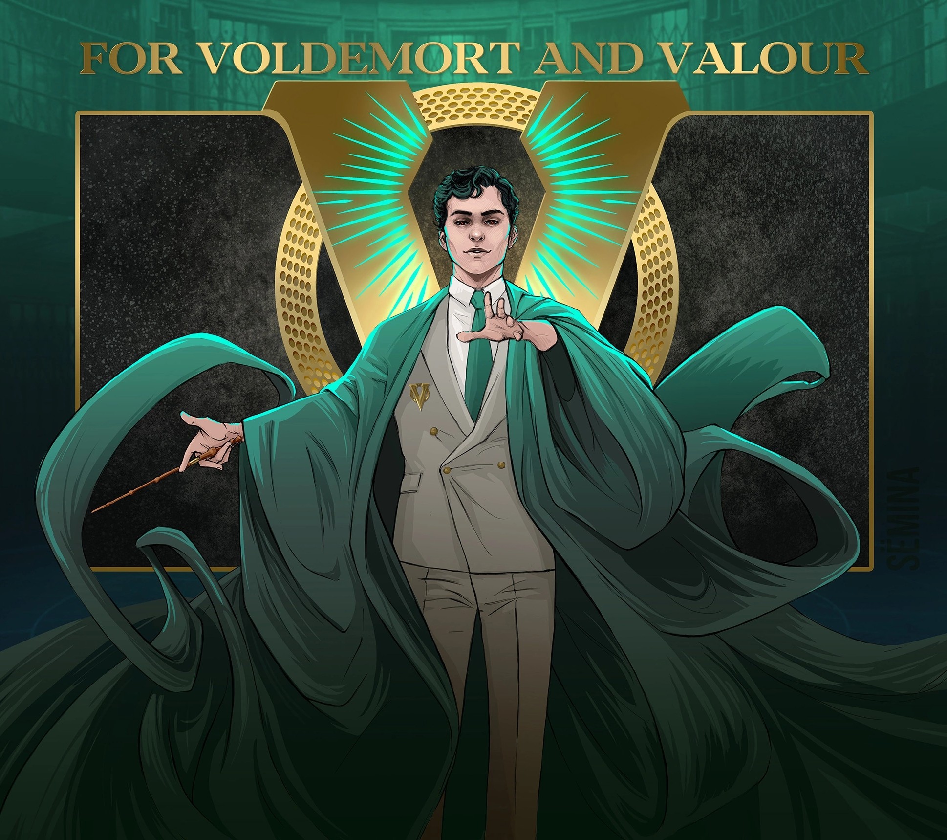 Tom Riddle Og Harry Potter Fan Art SEMINA Art On X: