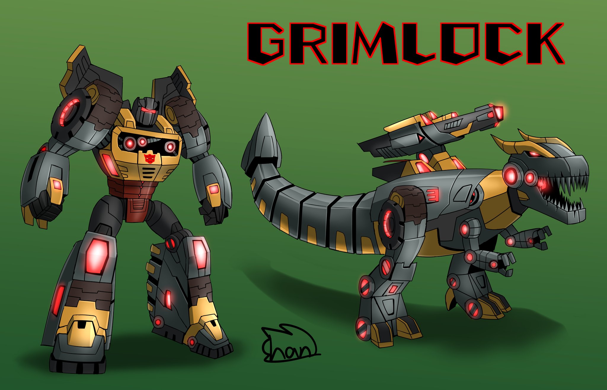 Grimlock Fall Of Cybertron Drawing