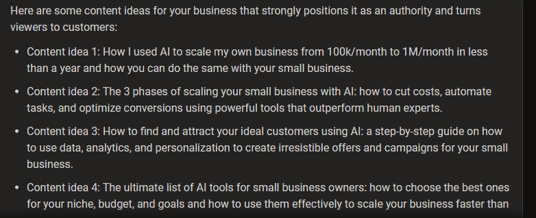 Business Content Creation Made Easy With AI. What: ⚡️You put out to ...