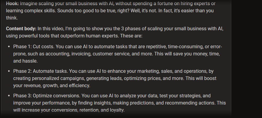 Business Content Creation Made Easy With AI. What: ⚡️You put out to ...